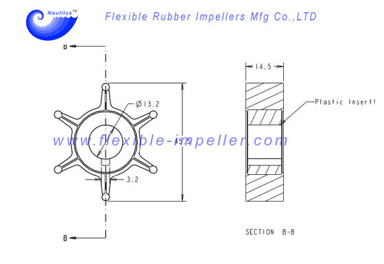Outboard Water Pump Impellers replace HONDA 19210-ZW9-013 & 19210-ZW9-003 SIERRA 18-3010 CEF 500347 Neoprene