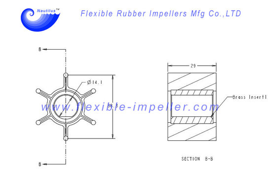 Outboard Water Pump impellers replace Honda 19210-ZV4-013 SIERRA 18-3246 Mallory 9-45101 CEF 500328 Neoprene
