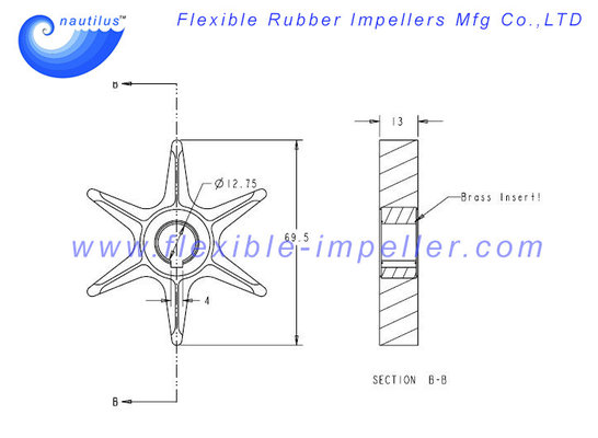 Johnson/Evinrude Outboard Impeller 375638 & 775518 SIERRA 18-3002 Mallory 9-45215 CEF 500351 GLM 89650 Neoprene