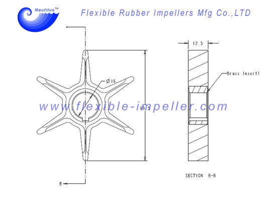 Johnson/Evinrude/OMC/BRP water pump impeller replace 378891 & 775521 SIERRA 18-3006 Mallory 9-45217 CEF 500366 Neoprene