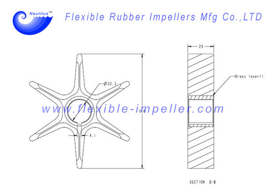 Johnson/Evinrude/OMC/BRP outboard water pump impeller 379475 & 777130 SIERRA 18-3086 Mallory 9-45218 CEF 500356 Neoprene