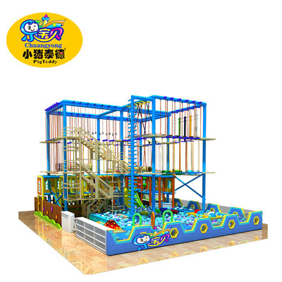 Nylon Rope Outdoor Playground Equipment Wood Nylon Rope Material Anti - Static