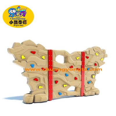 Kids Outdoor Rock Climbing Wall , Amusement Park Rock Wall Climbing For Kids