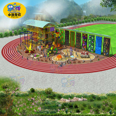 Big Capacity Outdoor Playground Equipment Safe For Amusement Park