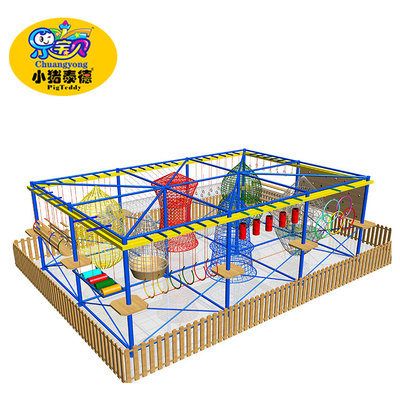 China Giant Outdoor Adventure Climbing High Rope Course Adult Obstacle Course