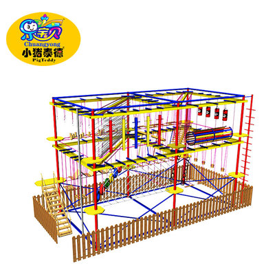 High Ropes Challenge Course Outdoor Adventure Equipment Challenge Course Design Rope Course