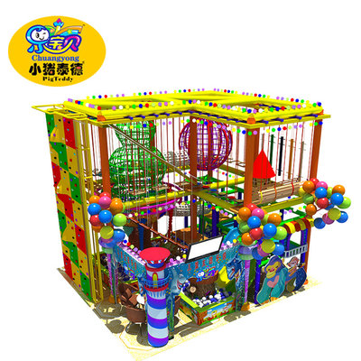 Safety colorful kids outdoor playground for sale children rope course