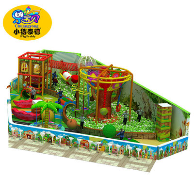 Security Plastic Soft Indoor Playground Equipment Anti - Static For Kids