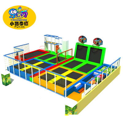 Professional Custom Jump Trampoline Park High Capacity For Shopping Centers