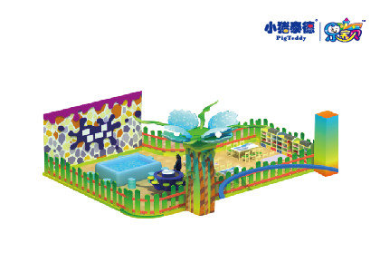Preschool Indoor Baby Play Equipment , Kids Play Area Equipment For Teaching