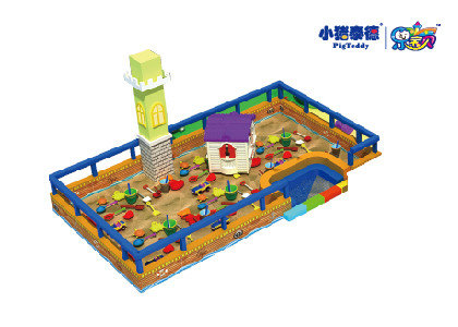 Amusement Park Large Childrens Sand Pit , Custom Kids Indoor Play Equipment