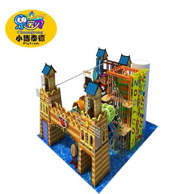 Comprehensive Kids Indoor Playground Naughty Castle / Soft Play Area Equipment