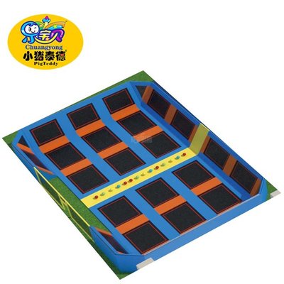 Big Soft Indoor Playground Equipment , Professional Trampoline Children Dumping Theme Park Toys