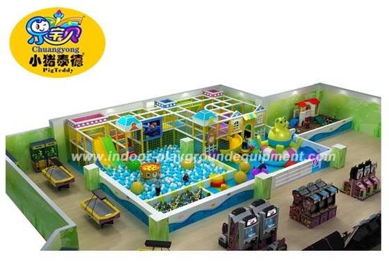 Kids Soft Padded Play Ground Equipment With Ball Pool / Children Indoor Playground