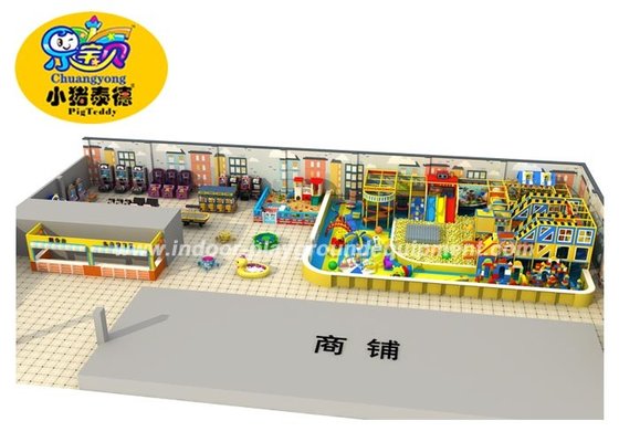 Kids Soft Padded Play Ground Equipment With Ball Pool / Children Indoor Playground