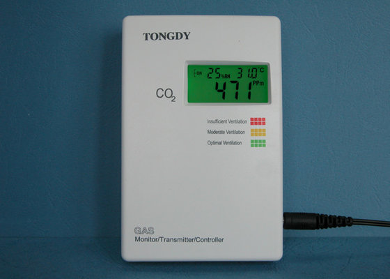 0~10V / 4~20mA linear co2 gas detector with temperature and humidity detection