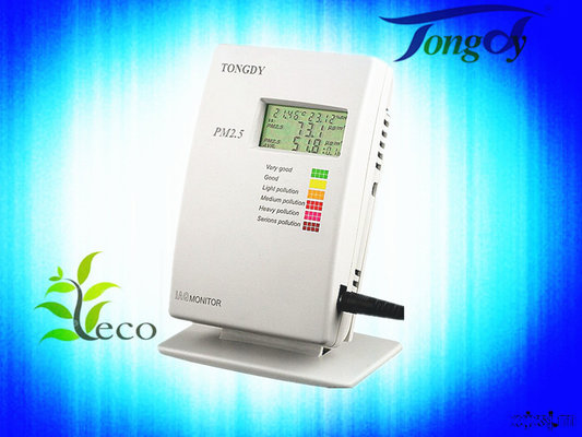 Monitor PM2.5/regulador interiores con la medición de la temperatura y de la humedad