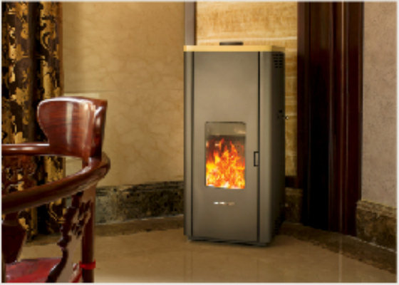 Simple Installation Non Electric Wood Pellet Stove For Villa / Hotel / Restaurant 6KW