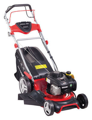 Red Lightweight Self Propelled Mower , Gas Lawn Mower Multi Functional