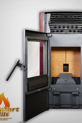 CE UL Certified Wood Pellet Burning Stove , Smart Control Living Room Pellet Stove