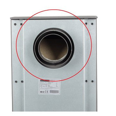 Well Designed Indoor Wood Stove With Blower Economic Model Black / Grey Color