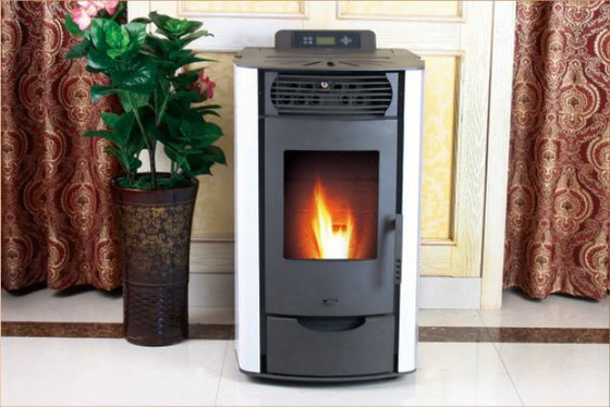 Freestanding Pellet Stove Metal Material , Pellet Wood Burning Stove 69x52x92cm