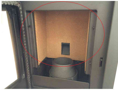 Freestanding Pellet Stove Metal Material , Pellet Wood Burning Stove 69x52x92cm