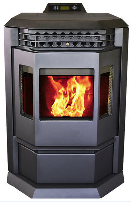 Energy Saving Pellet Burning Fireplace , High Efficiency Pellet Stove Without Chimney