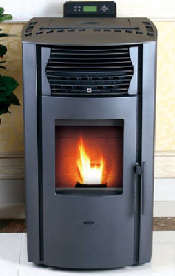 Multi Colors Available Indoor Pellet Stove Freestanding Design Easy Cleaning