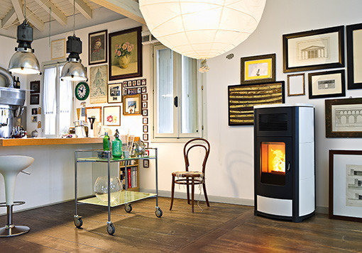 High Efficiency Wood Pellet Boiler Stove Freestanding For Central Heating