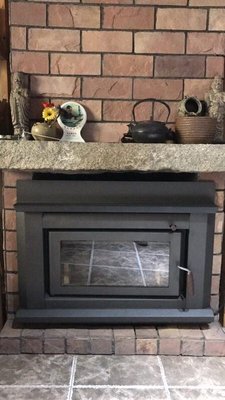 High Efficiency Wood Burning Fireplace Insert Small Size For Home 17KW