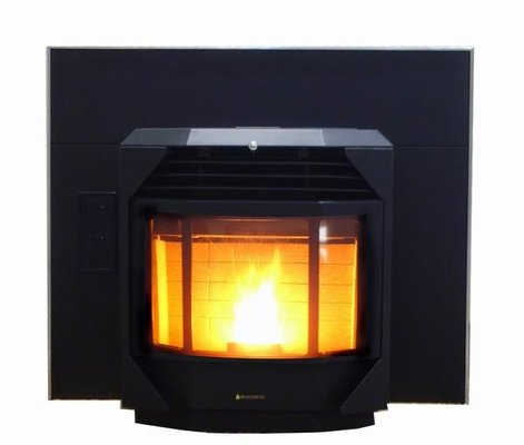 High Efficiency Small Wood Pellet Fireplace With Draw Pellet Feed System