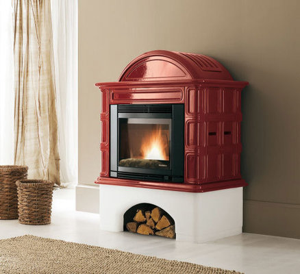 Automatic Feeding Wood Pellet Fireplace Remote Control OEM / ODM Available