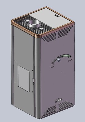 Self Feeding Pellet Stove Non Electric , Quiet Pellet Stove Eco Friendly