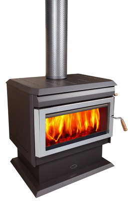 High Heat Output Freestanding Wood Burning Stove For Heating Low Emission