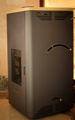 Cast Iron Material Non Electric Wood Pellet Stove Freestanding Energy Saving