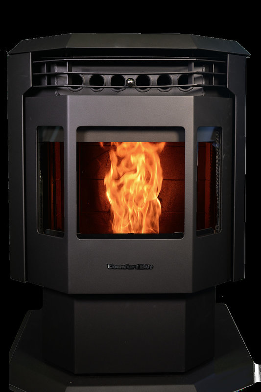 Bay Front Big Hopper Size Smart Control Wood Pellet Stove with Self-design Color