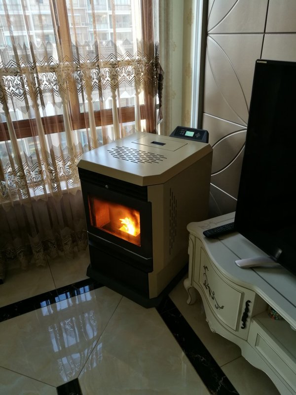 Big Heat Output Indoor Pellet Stove Fake Electric Fireplace Multi Function