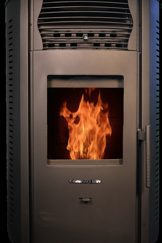Basement Pellet Stove Programmable Thermostat , Small Pellet Stove For Mobile Home