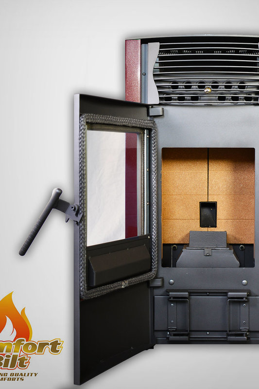 CE UL Certified Wood Pellet Burning Stove , Smart Control Living Room Pellet Stove