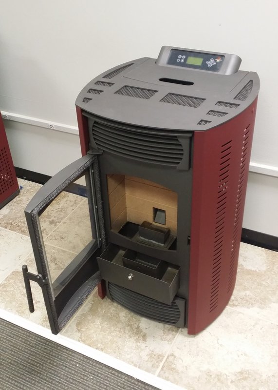Easy Operation Indoor Pellet Stove Red White Black Color For Heating 125KGS