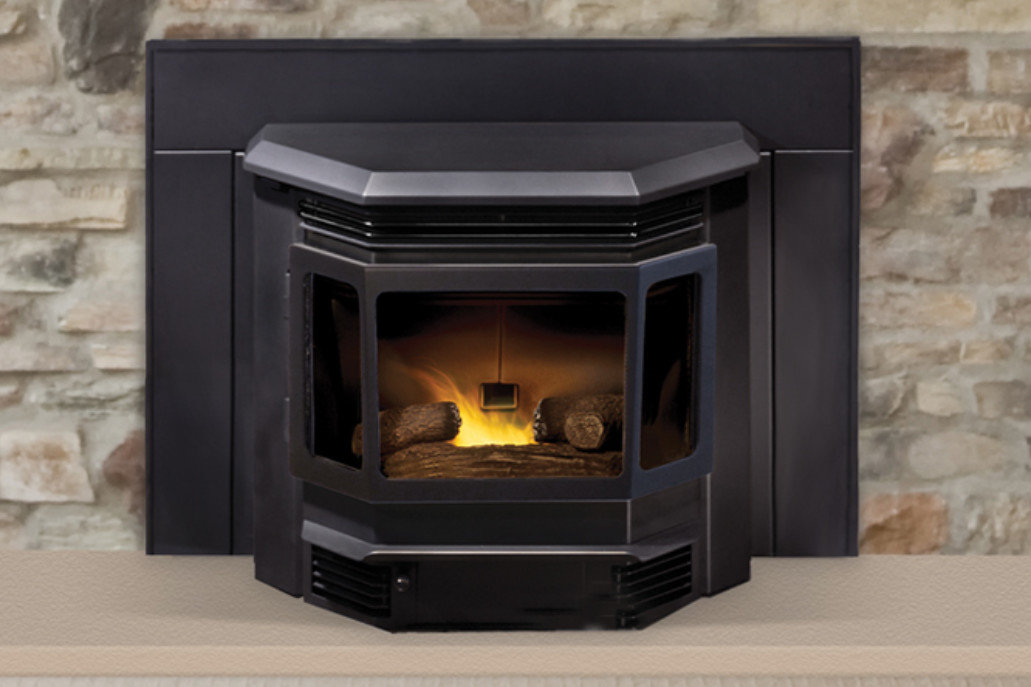 Well Constructed Decorative Wood Insert Fireplace With Concealed Ash Pan