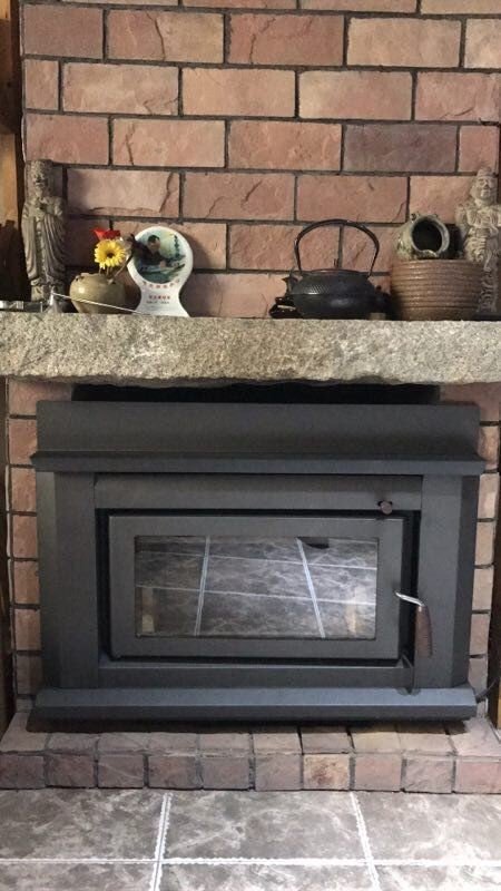 High Efficiency Wood Burning Fireplace Insert Small Size For Home 17KW