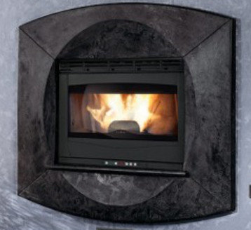 Modern Style Insert Wood Burning Stove Self Cleaning 75 / 80mm Smoke Outlet