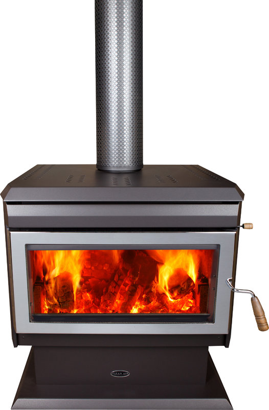 17KW Indoor Wood Burning Furnace , Wood Burning Heaters With Fire Brick