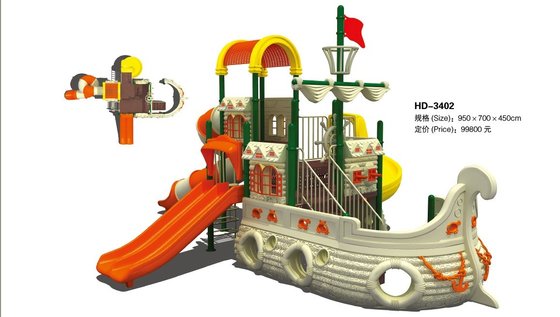 Kids Outdoor Playground New Product Sports Equipment Fun Games Park Pirate Ship Theme