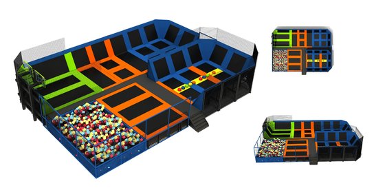 262M2 Kids Relax Jumping Indoor Trampoline Park Spring Trampoline