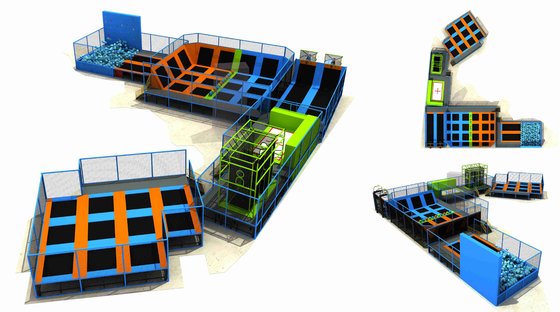 892M2 Chinese Custom Size Kids Amusement Indoor trampoline Park/ Outdoor Bungee Park/ Jumping Center