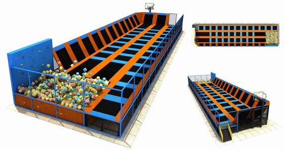 260M2 China Professional Trampoline for Sale /Professional Gymnastic Small trampoline Park