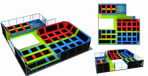 376M2 Trampoline Park Equipment Commercial Indoor Gymnastic Trampoline
